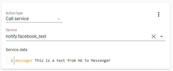 Facebook Messenger from HomeAssistant - CallMeBot API