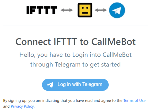 IFTTT Service for Telegram Phone Calls - CallMeBot API